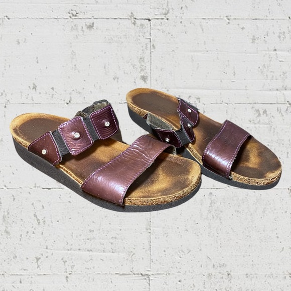 Naot | Shoes | Naot Ashley Metallic Leather Clog Sandals | Poshmark